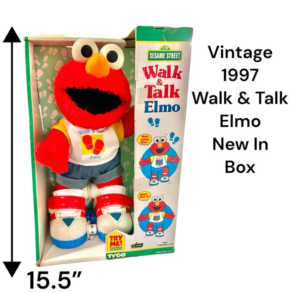 Sesame Street | Toys | Vintage 997 Sesame Street Elmo Walk And Talk ...